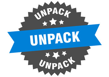 Unpack stamp sign seal Royalty Free Vector Image