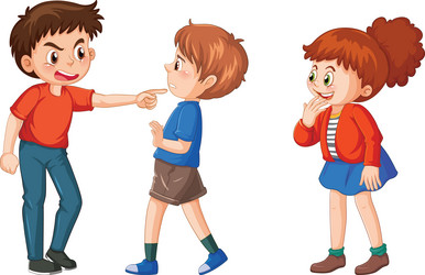 Bullying Kids Drawing Vector Images (over 640)