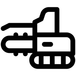 Walk behind trencher for digging trenches Vector Image