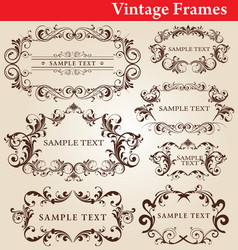 Set of vintage design elements Royalty Free Vector Image