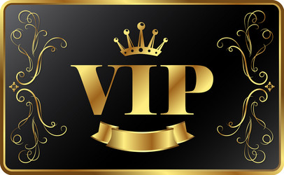 Vip card Royalty Free Vector Image - VectorStock