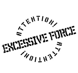 Excessive force rubber stamp Royalty Free Vector Image