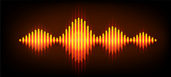 Wave sound set music soundwave design Royalty Free Vector