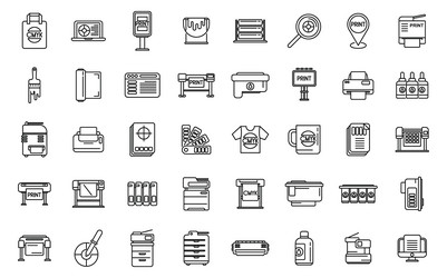 Icons Offset Printing Vector Images (over 1,500)