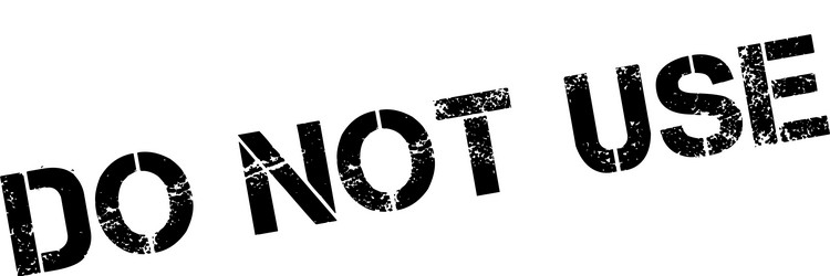 Do not use rubber stamp Royalty Free Vector Image