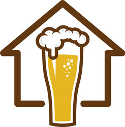 Point beer logo icon design Royalty Free Vector Image
