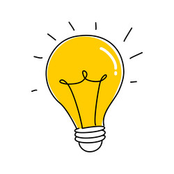 Cute Light Bulb Doodle Vector Images (over 1,100)