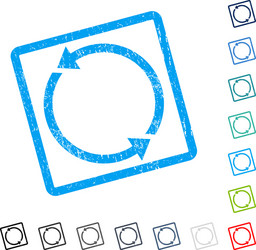 Recycle icon rubber watermark Royalty Free Vector Image