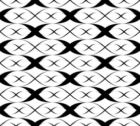 Black and white seamless pattern twist line style Vector Image