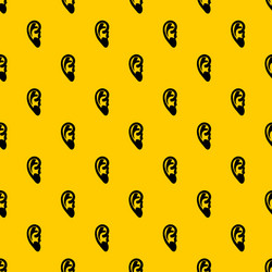 Human ear pattern seamless Royalty Free Vector Image
