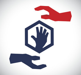 Hand sign design Royalty Free Vector Image - VectorStock