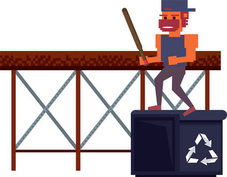 Retro videogame pixelated cartoons isolated Vector Image