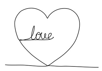One Line Linear Drawing Love Vector Images (over 3,600)