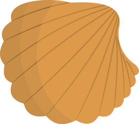 Single shell icon cartoon style Royalty Free Vector Image