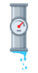 Cartoon water drop burst animation concept Vector Image