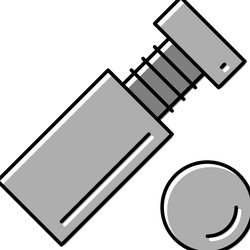 Socket head screw color icon Royalty Free Vector Image
