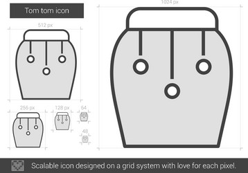 Tom line icon Royalty Free Vector Image - VectorStock