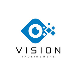 Modern vision logo design image Royalty Free Vector Image