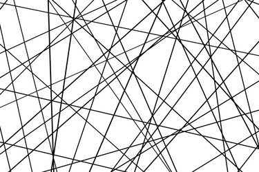 Grid seamless pattern with random geometric Vector Image