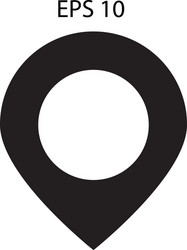 Map pointer direction icon location mark symbol Vector Image