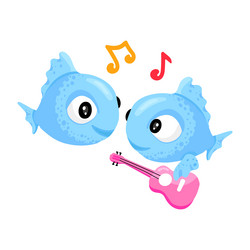 Fish Playing Vector Images (over 7,400)