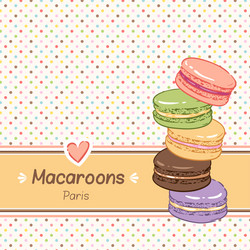 Macarons paris Royalty Free Vector Image - VectorStock