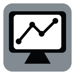 Analytics chart on a white background Royalty Free Vector