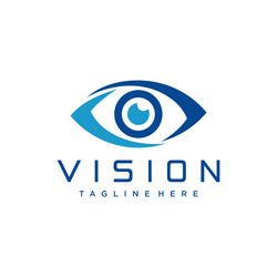 Modern vision logo design image Royalty Free Vector Image
