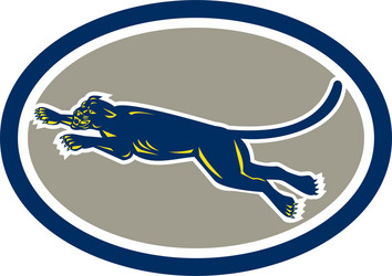 Leaping Panther Vector Images (70)