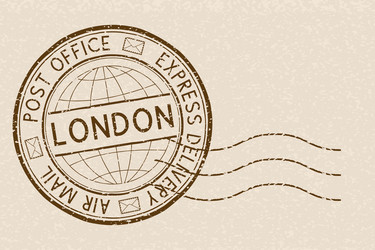 Postmark from london Royalty Free Vector Image