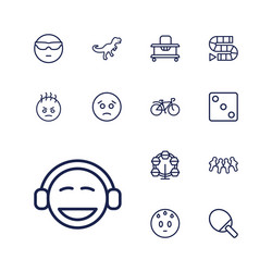 Fun icons Royalty Free Vector Image - VectorStock