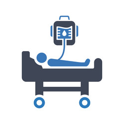 Doctor patient communication icon Royalty Free Vector Image