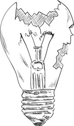 Cartoon Broken Light Bulb Vector Images (over 240)