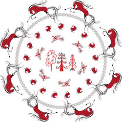 Mezen Russian Painting Vector Images (25)