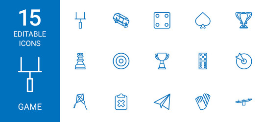 Game icons Royalty Free Vector Image - VectorStock