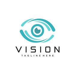 Modern vision logo design image Royalty Free Vector Image