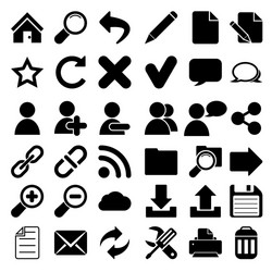 Set of internet icons Royalty Free Vector Image
