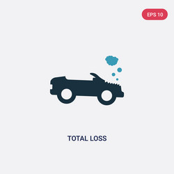 Total loss icon isolated loss icon from Royalty Free Vector