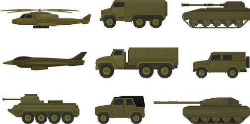 Military armored vehicles Royalty Free Vector Image