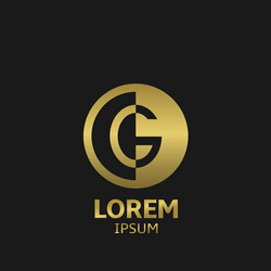 Golden initial letter ss with crown logo design Vector Image