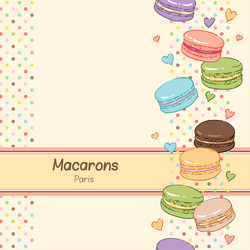 Macarons paris Royalty Free Vector Image - VectorStock