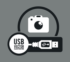 Usb design Royalty Free Vector Image - VectorStock