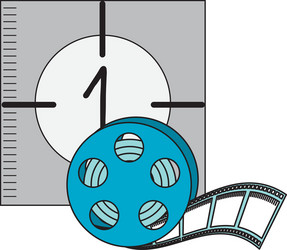 Counter cinematographic with cinema icon Vector Image