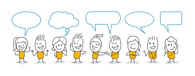 Stickman Speaking Vector Images (over 160)