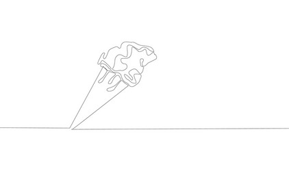 Continuous One Line Drawing Ice Cream Vector Images (over 200)