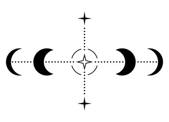 Geometric Moon Vector Images (over 13,000)