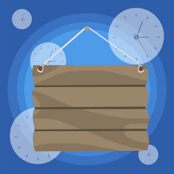 Handmade figured hook up blank sign plate Vector Image