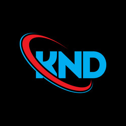 Knd logo letter design Royalty Free Vector Image