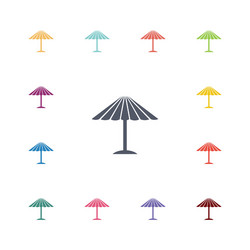 Symbol set of a parasol top view Royalty Free Vector Image