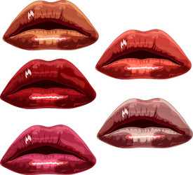Woman lips Royalty Free Vector Image - VectorStock